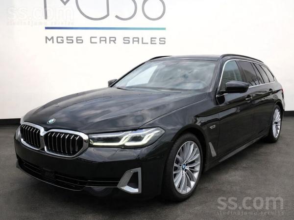 Black BMW 530 2021 in Riga, with an engine capacity of 2.00 L and mileage of 159 thousand km for 24900 €, photo 1 on AUTOMOTO.COM.LV