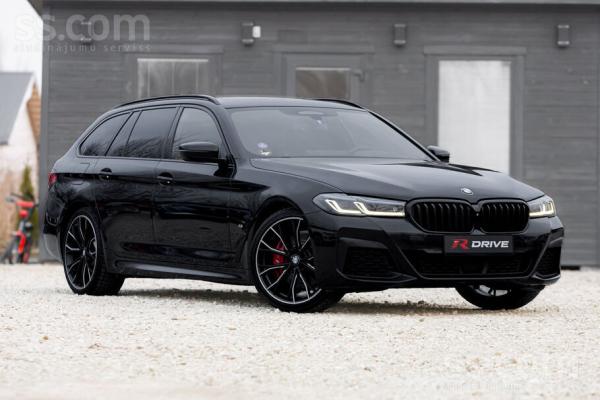 Black BMW 530 2021 in Jelgava, with an engine capacity of 2.00 L and mileage of 206 thousand km for 28900 €, photo 1 on AUTOMOTO.COM.LV