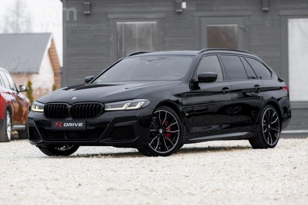 Black BMW 530 2021 in Jelgava, with an engine capacity of 2.00 L and mileage of 206 thousand km for 28900 €, photo 3 on AUTOMOTO.COM.LV