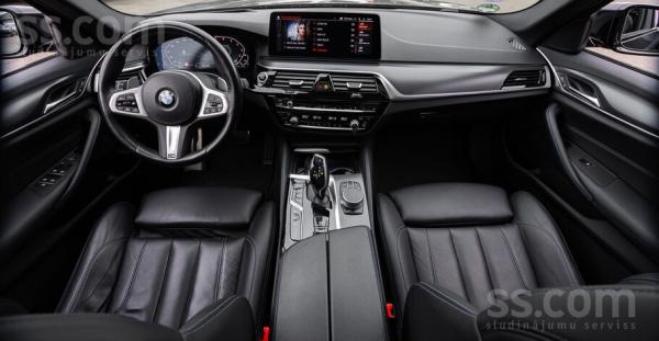 Black BMW 530 2021 in Jelgava, with an engine capacity of 2.00 L and mileage of 206 thousand km for 28900 €, photo 10 on AUTOMOTO.COM.LV