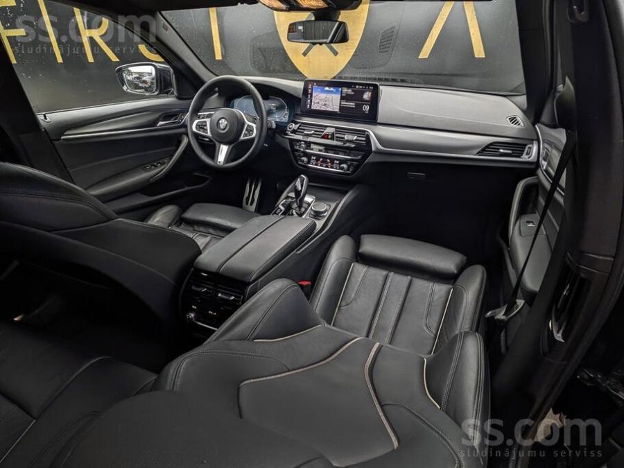Melns BMW 530 2021 Tukums, ar dzinēja tilpumu 2.00 L un nobraukumu 141 tūkst. km par 29990 €, foto 6 vietnē AUTOMOTO.COM.LV