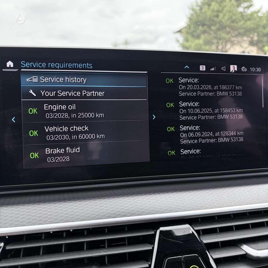 Black BMW 530 2021 in Vilnius, with an engine capacity of 2.00 L and mileage of 192 thousand km for 22900 €, photo 29 on AUTOMOTO.COM.LV
