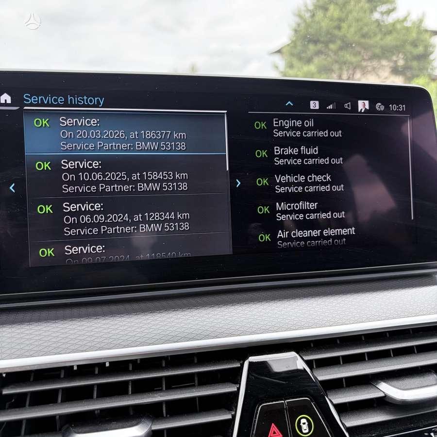 Black BMW 530 2021 in Vilnius, with an engine capacity of 2.00 L and mileage of 192 thousand km for 22900 €, photo 30 on AUTOMOTO.COM.LV