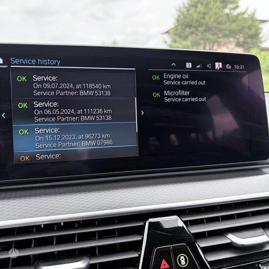 Black BMW 530 2021 in Vilnius, with an engine capacity of 2.00 L and mileage of 192 thousand km for 22900 €, photo 31 on AUTOMOTO.COM.LV