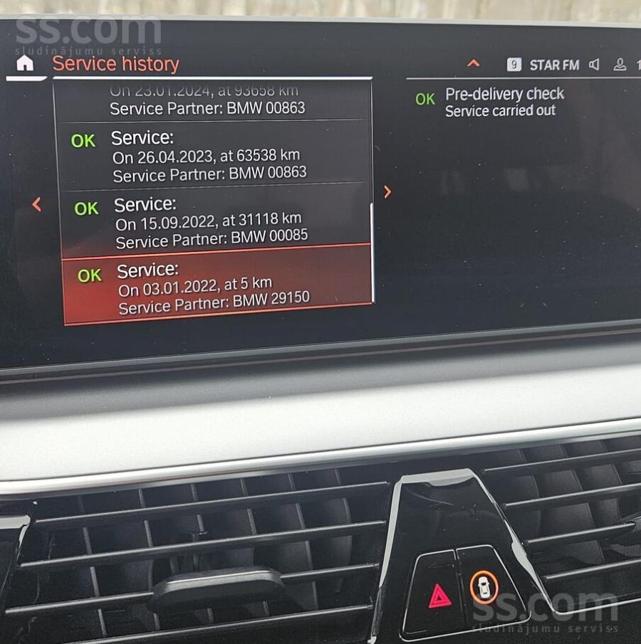 Черный БМВ 530 2021 в Тукумс, объемом двигателя 3.00 л и пробегом 160 тыс. км за 25900 €, фото 23 на AUTOMOTO.COM.LV