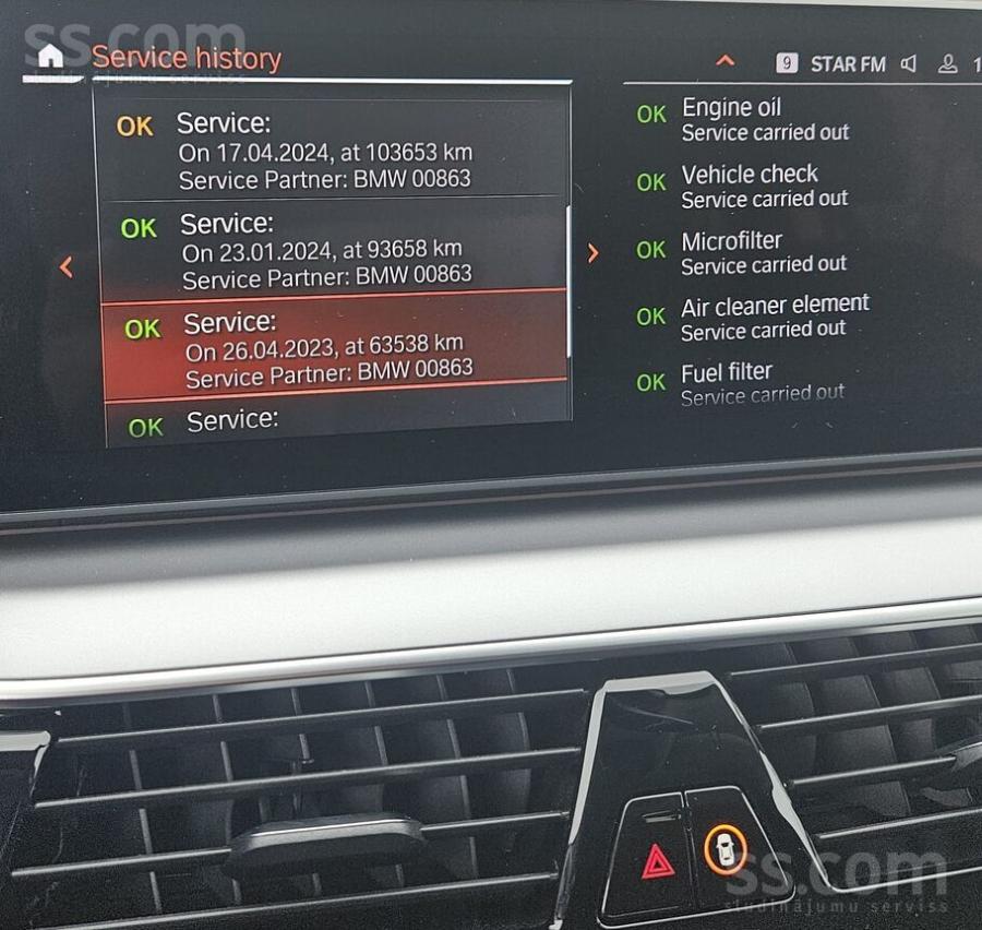 Черный БМВ 530 2021 в Тукумс, объемом двигателя 3.00 л и пробегом 160 тыс. км за 25900 €, фото 24 на AUTOMOTO.COM.LV