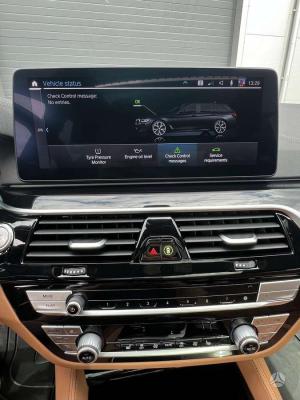 Black BMW 530 2022 in Elektrenai, with an engine capacity of 2.00 L and mileage of 72 thousand km for 35199 €, photo 24 on AUTOMOTO.COM.LV