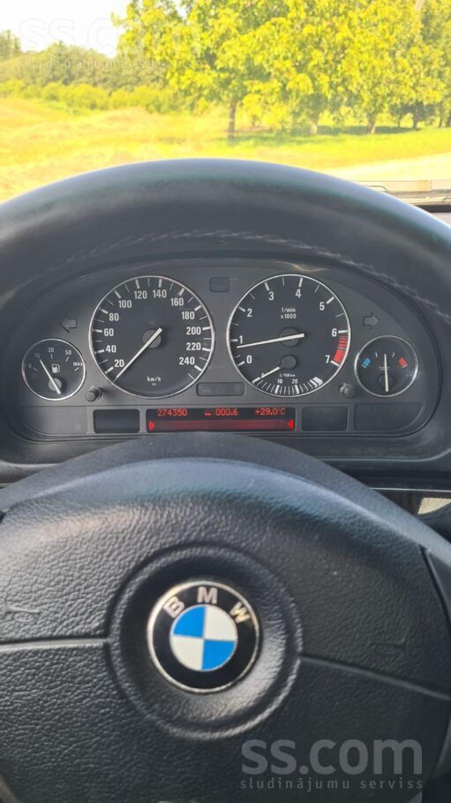 Синий БМВ 530 2000 в Тукумс, объемом двигателя 3.00 л и пробегом 274 тыс. км за 2950 €, фото 15 на AUTOMOTO.COM.LV