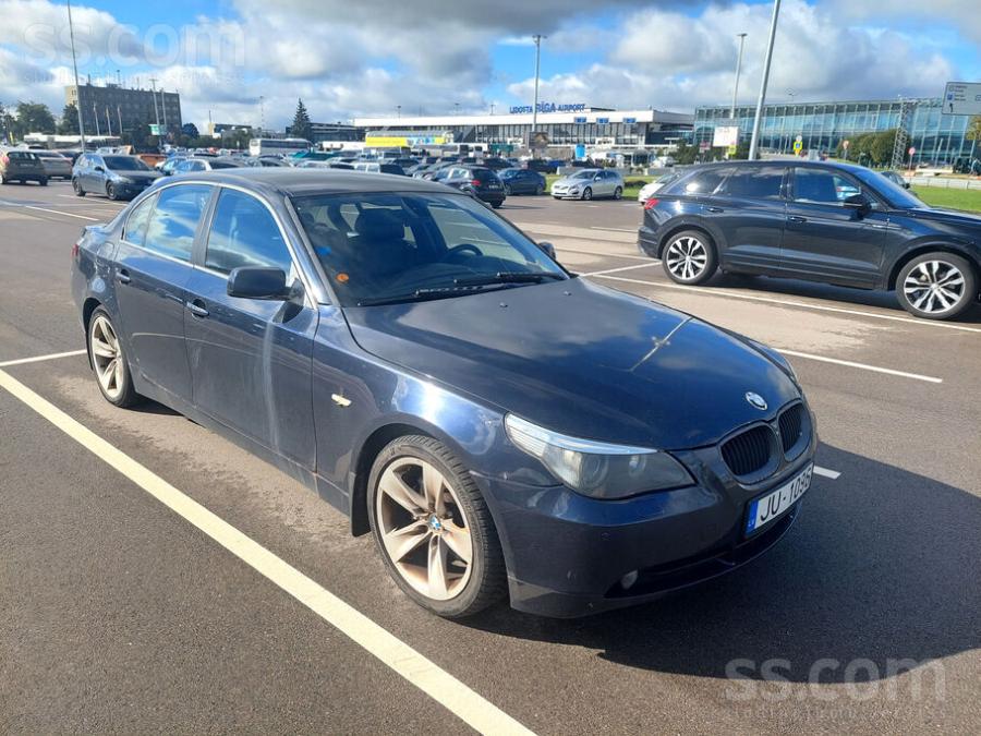 Blue BMW 530 2003 in Riga, with an engine capacity of 3.00 L and mileage of 444 thousand km for 1800 €, photo 1 on AUTOMOTO.COM.LV