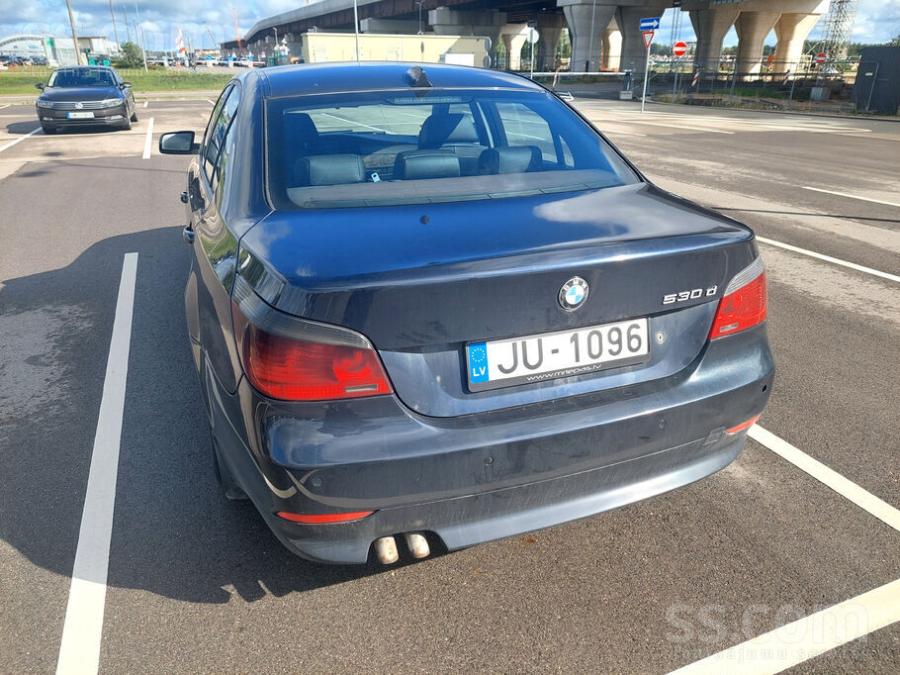 Blue BMW 530 2003 in Riga, with an engine capacity of 3.00 L and mileage of 444 thousand km for 1800 €, photo 7 on AUTOMOTO.COM.LV