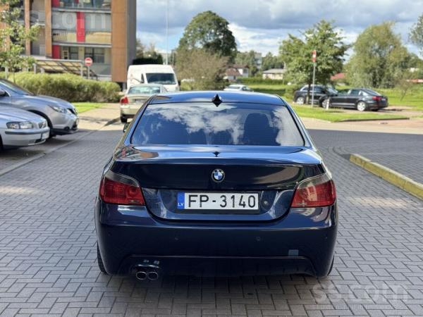 Blue BMW 530 2004 in Riga, with an engine capacity of 3.00 L and mileage of 0 thousand km for 3990 €, photo 4 on AUTOMOTO.COM.LV