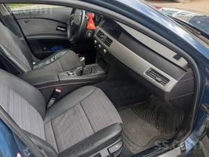 Blue BMW 530 2004 in Daugavpils, with an engine capacity of 3.00 L and mileage of 348 thousand km for 4050 €, photo 6 on AUTOMOTO.COM.LV