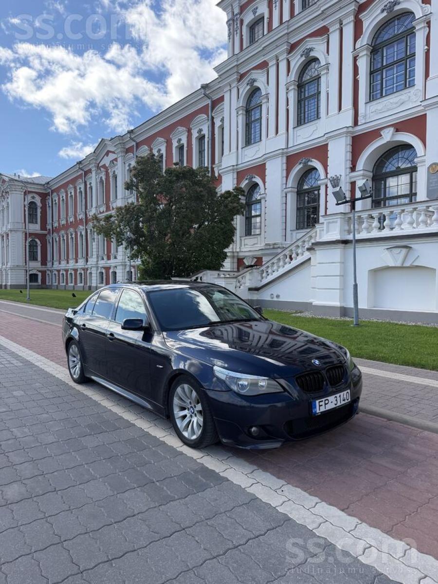 Blue BMW 530 2004 in Ventspils, with an engine capacity of 3.00 L and mileage of 265 thousand km for 4900 €, photo 1 on AUTOMOTO.COM.LV
