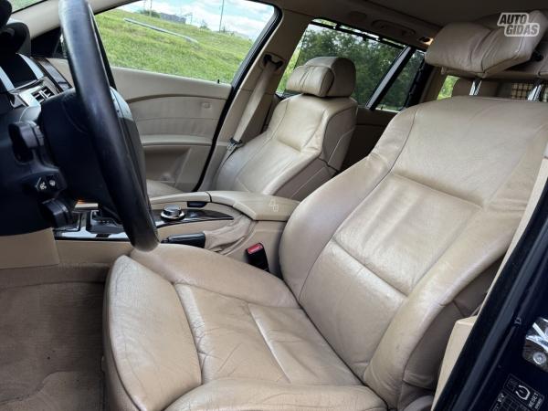 Blue BMW 530 2006 in Vilnius, with an engine capacity of 3.00 L and mileage of 348 thousand km for 3250 €, photo 6 on AUTOMOTO.COM.LV