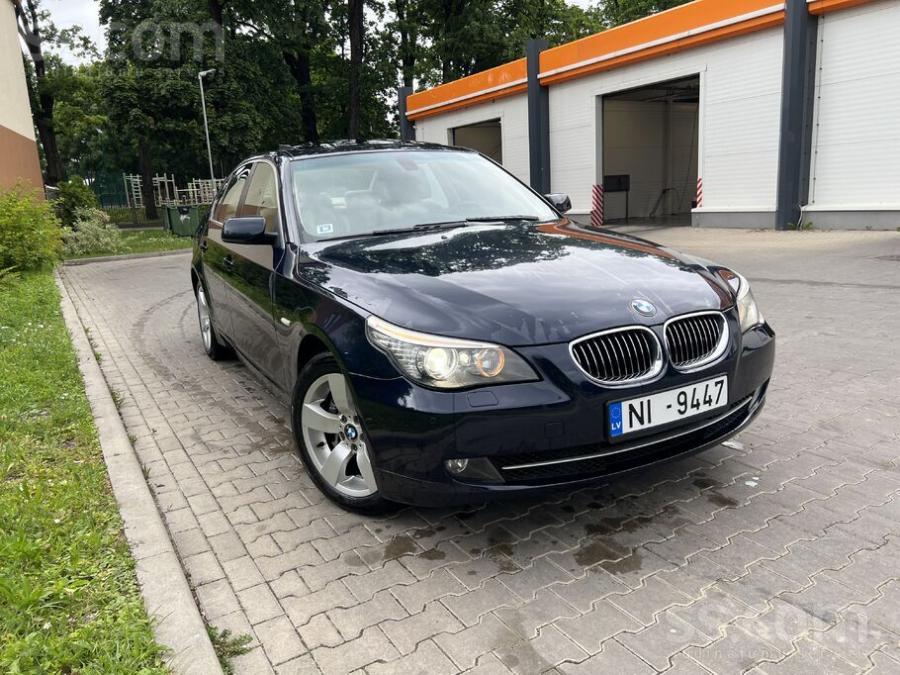 Blue BMW 530 2007 in Riga, with an engine capacity of 3.00 L and mileage of 240 thousand km for 6400 €, photo 6 on AUTOMOTO.COM.LV