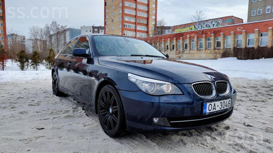 Blue BMW 530 2007 in Riga, with an engine capacity of 3.00 L and mileage of 343 thousand km for 5800 €, photo 1 on AUTOMOTO.COM.LV