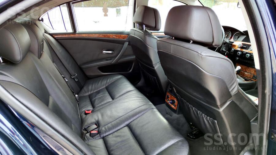 Blue BMW 530 2007 in Riga, with an engine capacity of 3.00 L and mileage of 343 thousand km for 5800 €, photo 29 on AUTOMOTO.COM.LV