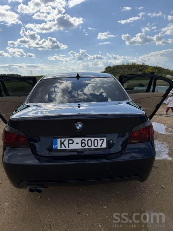 Blue BMW 530 2007 in Preili, with an engine capacity of 3.00 L and mileage of 312 thousand km for 4250 €, photo 4 on AUTOMOTO.COM.LV