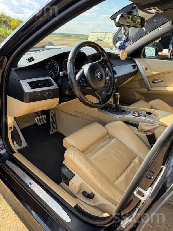 Blue BMW 530 2007 in Preili, with an engine capacity of 3.00 L and mileage of 312 thousand km for 4250 €, photo 7 on AUTOMOTO.COM.LV