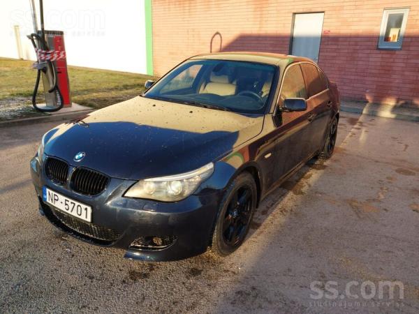Синий БМВ 530 2008 в Тукумс, объемом двигателя 3.00 л и пробегом 427 тыс. км за 6500 €, фото 1 на AUTOMOTO.COM.LV