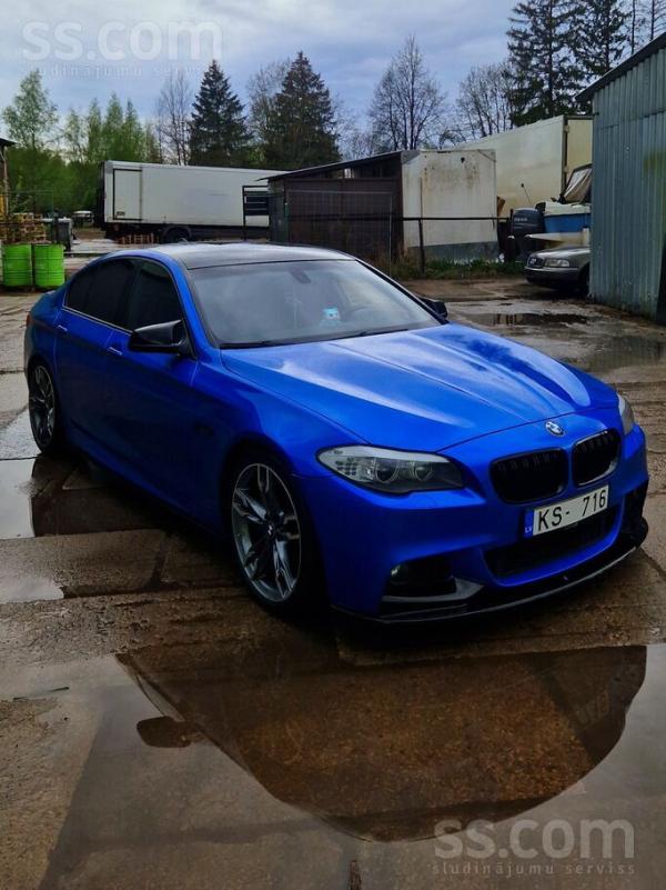 Blue BMW 530 2010 in Riga, with an engine capacity of 3.00 L and mileage of 383 thousand km for 13000 €, photo 8 on AUTOMOTO.COM.LV