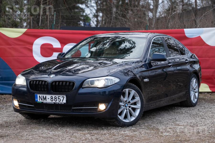 Blue BMW 530 2011 in Riga, with an engine capacity of 3.00 L and mileage of 282 thousand km for 7900 €, photo 1 on AUTOMOTO.COM.LV
