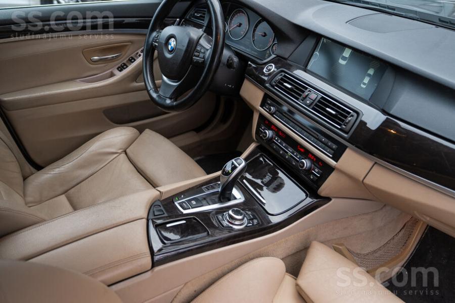 Blue BMW 530 2011 in Riga, with an engine capacity of 3.00 L and mileage of 282 thousand km for 7900 €, photo 9 on AUTOMOTO.COM.LV