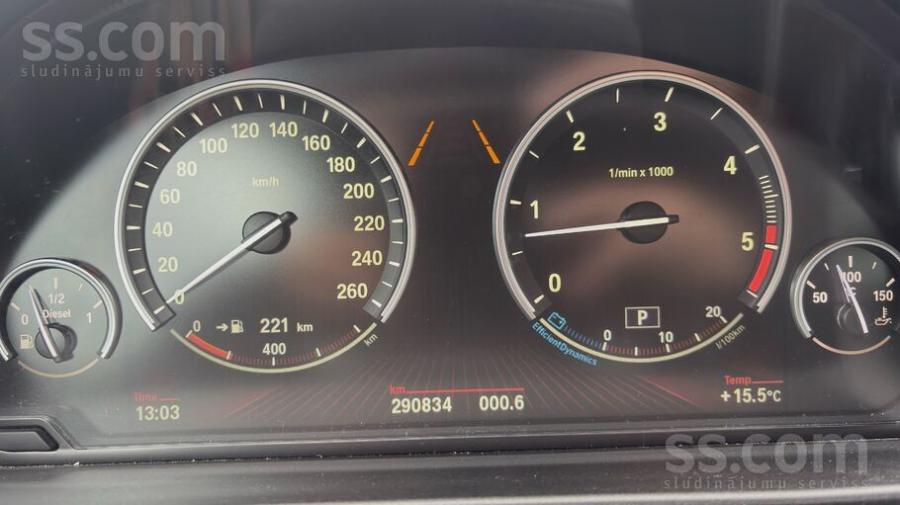 Blue BMW 530 2011 in Jurmala, with an engine capacity of 3.00 L and mileage of 290 thousand km for 8900 €, photo 14 on AUTOMOTO.COM.LV