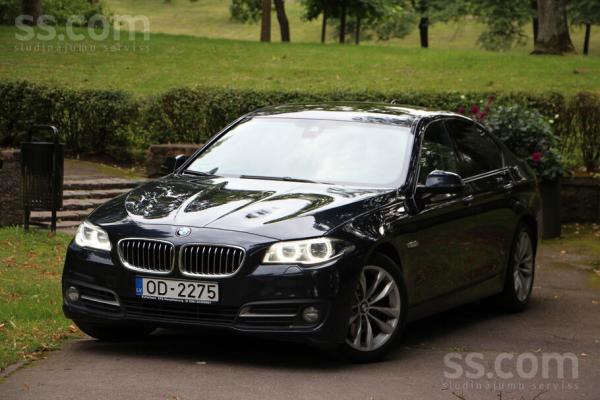 Blue BMW 530 2016 in Riga, with an engine capacity of 3.00 L and mileage of 269 thousand km for 14500 €, photo 2 on AUTOMOTO.COM.LV