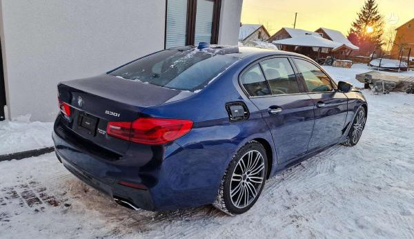 Blue BMW 530 2017 in Mazeikiai, with an engine capacity of 2.00 L and mileage of 250 thousand km for 12850 €, photo 3 on AUTOMOTO.COM.LV