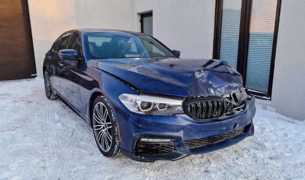 Blue BMW 530 2017 in Mazeikiai, with an engine capacity of 2.00 L and mileage of 250 thousand km for 12850 €, photo 10 on AUTOMOTO.COM.LV