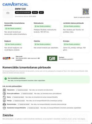 Синий БМВ 530 2017 в Рига, объемом двигателя 3.00 л и пробегом 210 тыс. км за 25500 €, фото 17 на AUTOMOTO.COM.LV