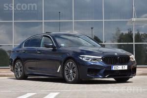 Blue BMW 530 2017 in Valmiera, with an engine capacity of 3.00 L and mileage of 220 thousand km for 24750 €, photo 1 on AUTOMOTO.COM.LV
