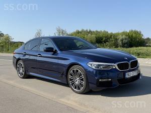 Blue BMW 530 2017 in Riga, with an engine capacity of 2.00 L and mileage of 78 thousand km for 25990 €, photo  on AUTOMOTO.COM.LV