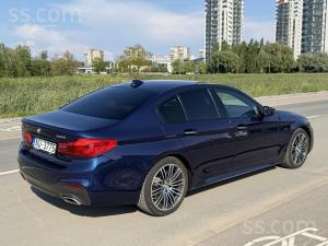 Blue BMW 530 2017 in Riga, with an engine capacity of 2.00 L and mileage of 78 thousand km for 25990 €, photo 4 on AUTOMOTO.COM.LV