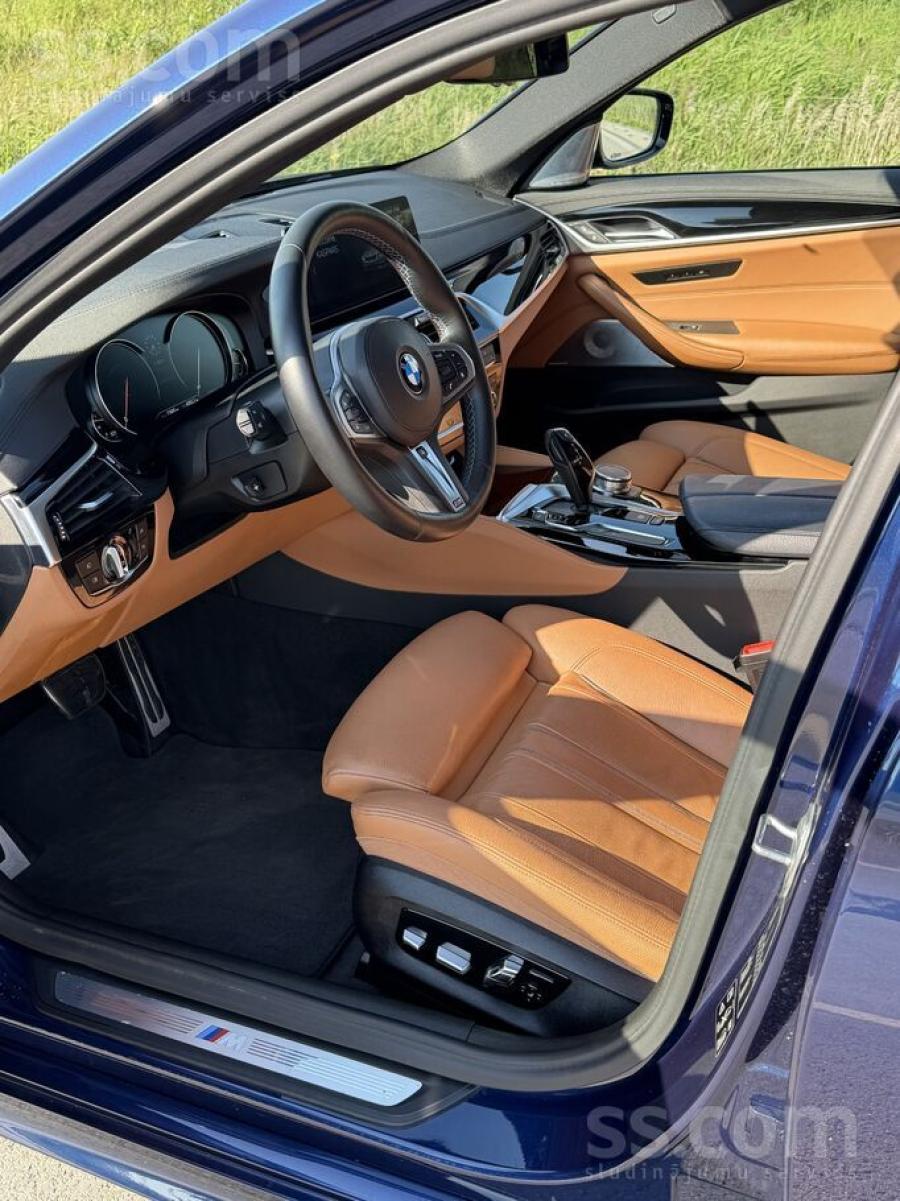 Blue BMW 530 2017 in Riga, with an engine capacity of 2.00 L and mileage of 78 thousand km for 25990 €, photo 7 on AUTOMOTO.COM.LV