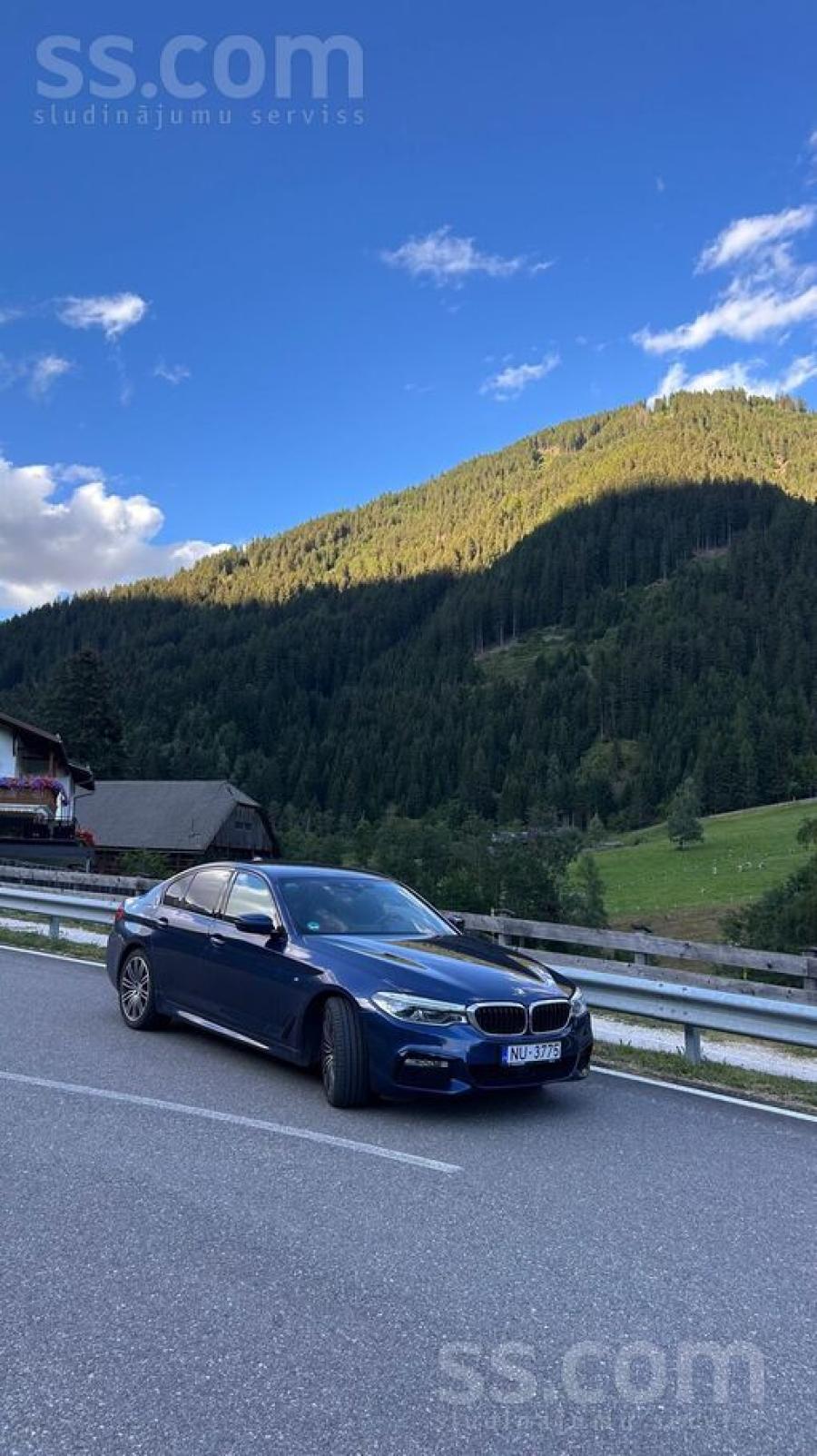 Blue BMW 530 2017 in Riga, with an engine capacity of 2.00 L and mileage of 78 thousand km for 25990 €, photo 11 on AUTOMOTO.COM.LV