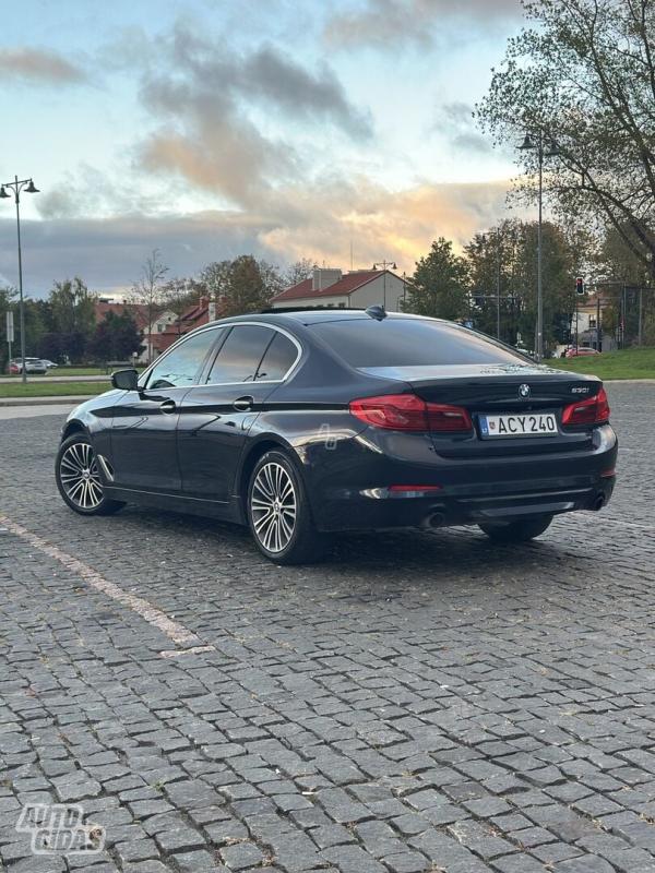 Blue BMW 530 2018 in Klaipeda, with an engine capacity of 2.00 L and mileage of 26 thousand km for 15950 €, photo 5 on AUTOMOTO.COM.LV