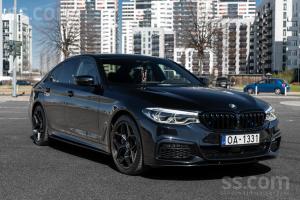Blue BMW 530 2020 in Jurmala, with an engine capacity of 2.00 L and mileage of 87 thousand km for 28499 €, photo  on AUTOMOTO.COM.LV