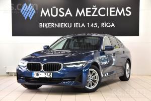 Blue BMW 530 2021 in Riga, with an engine capacity of 2.00 L and mileage of 124 thousand km for 24990 €, photo  on AUTOMOTO.COM.LV