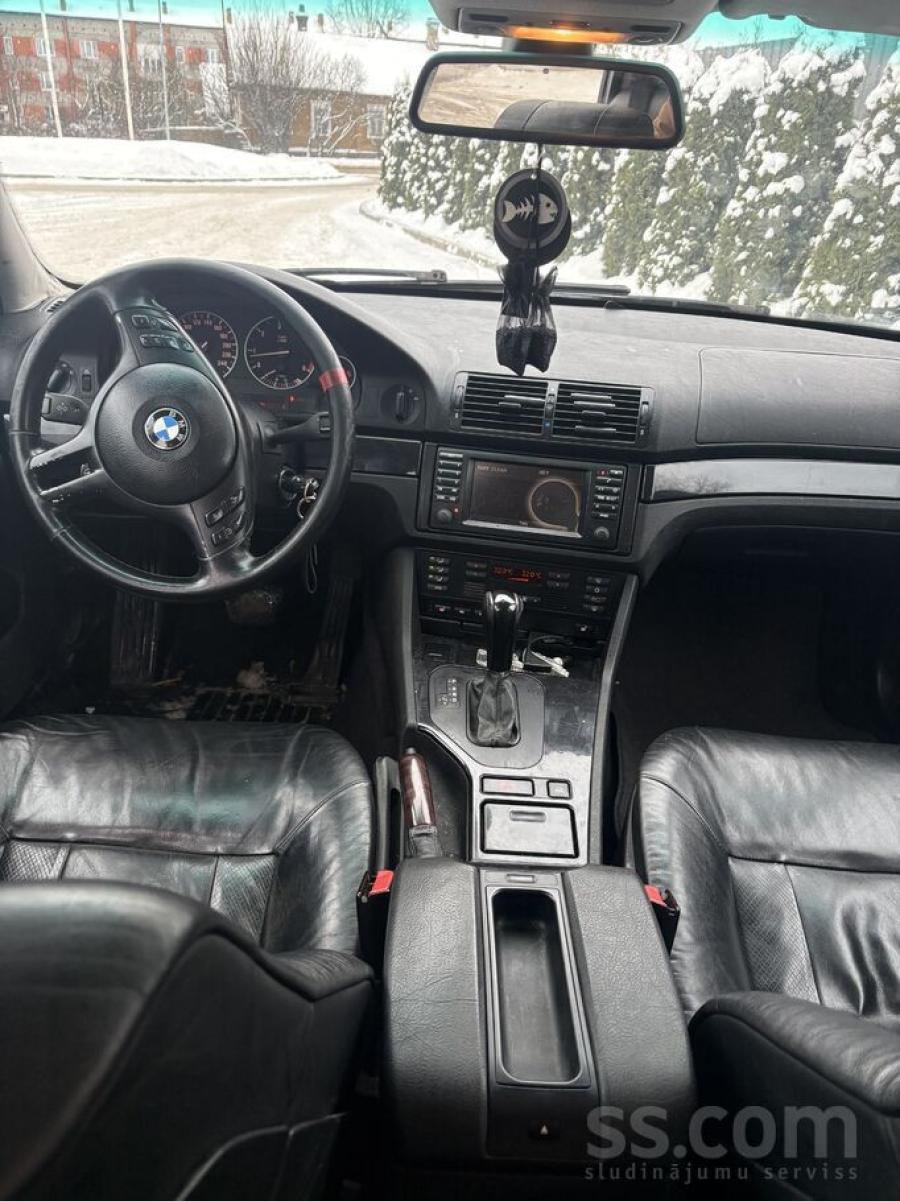Blue BMW 530 2002 in Ludza, with an engine capacity of 3.00 L and mileage of 439 thousand km for 1500 €, photo 10 on AUTOMOTO.COM.LV