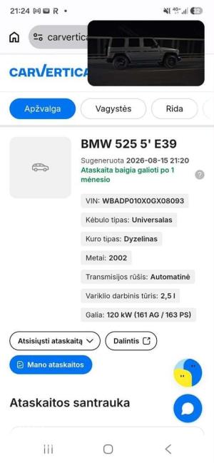 Синий БМВ 530 2003 в Каунас, объемом двигателя 2.50 л и пробегом 391 тыс. км за 3600 €, фото 24 на AUTOMOTO.COM.LV
