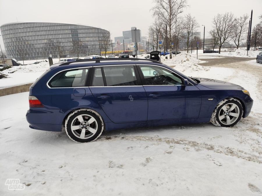 Blue BMW 530 2005 in Vilnius, with an engine capacity of 3.00 L and mileage of 385 thousand km for 2900 €, photo 6 on AUTOMOTO.COM.LV