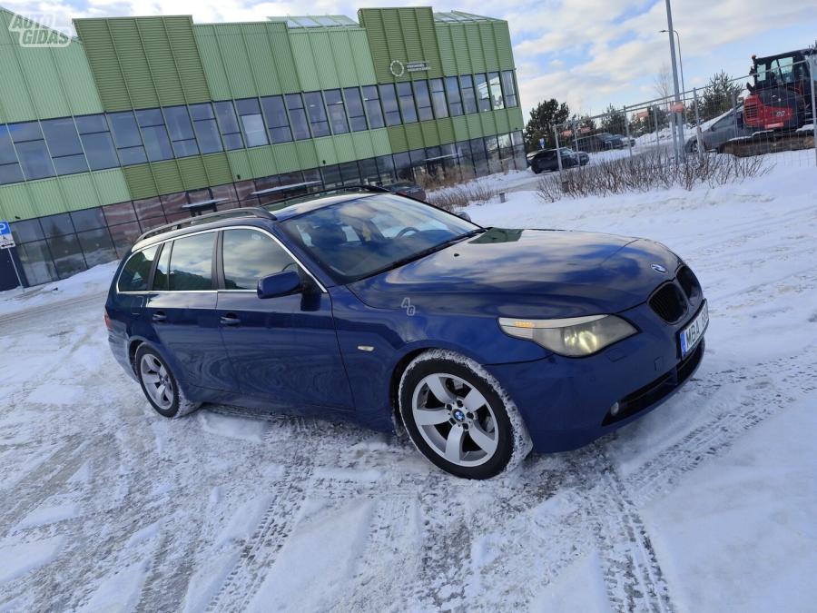 Blue BMW 530 2005 in Vilnius, with an engine capacity of 3.00 L and mileage of 385 thousand km for 2800 €, photo 1 on AUTOMOTO.COM.LV