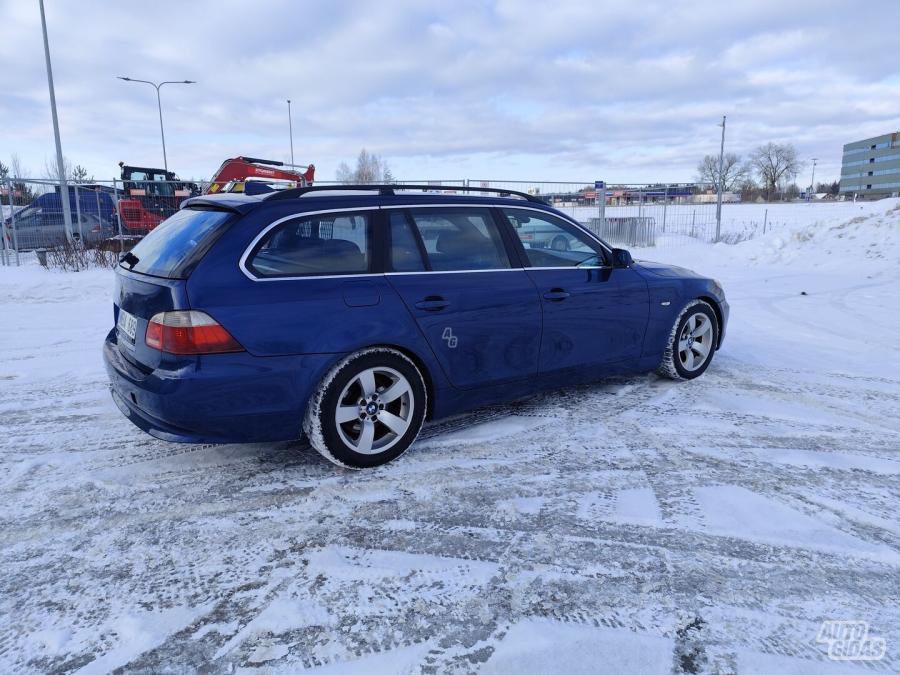 Blue BMW 530 2005 in Vilnius, with an engine capacity of 3.00 L and mileage of 385 thousand km for 2800 €, photo 9 on AUTOMOTO.COM.LV