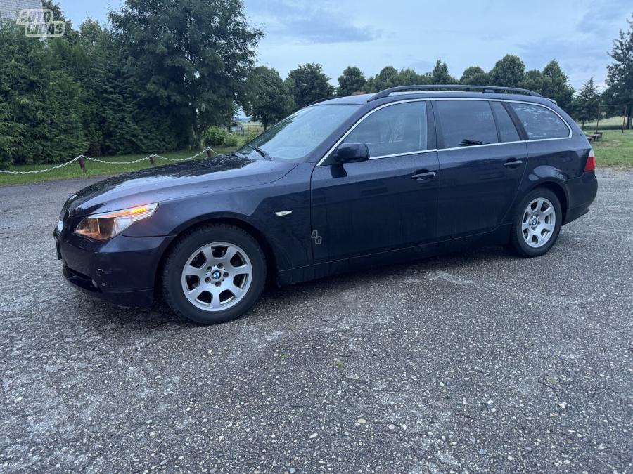 Blue BMW 530 2005 in Jonava, with an engine capacity of 3.00 L and mileage of 409 thousand km for 2700 €, photo 3 on AUTOMOTO.COM.LV