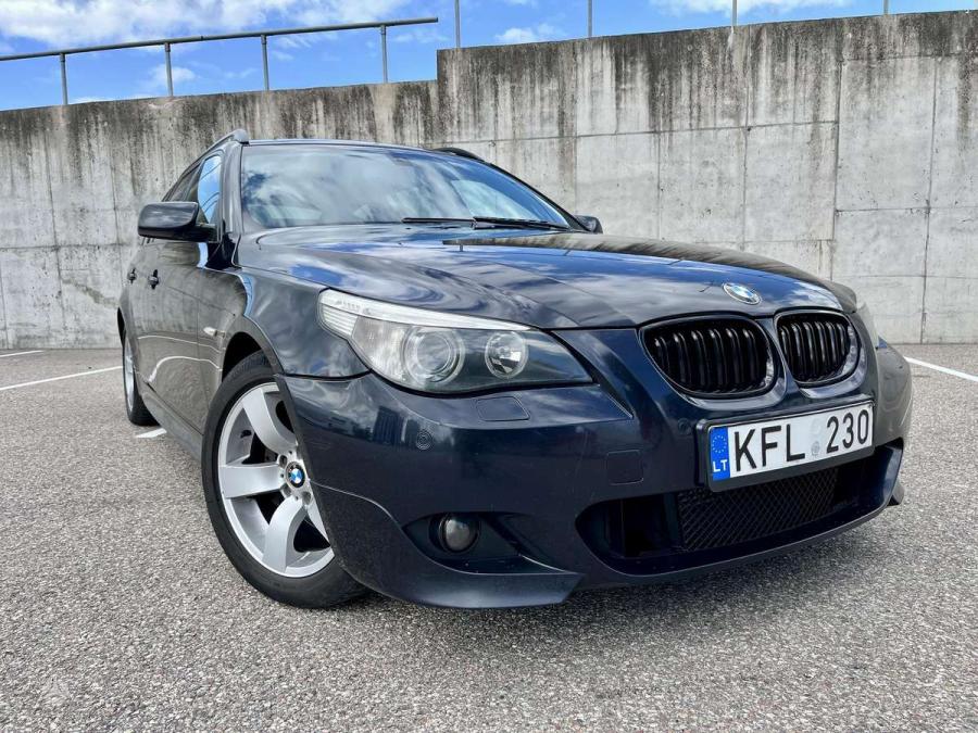 Blue BMW 530 2005 in Vilnius, with an engine capacity of 2.99 L and mileage of 430 thousand km for 3650 €, photo 5 on AUTOMOTO.COM.LV
