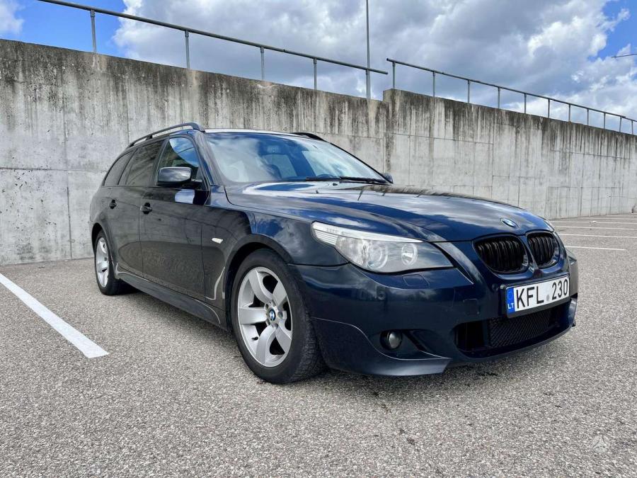 Blue BMW 530 2005 in Vilnius, with an engine capacity of 2.99 L and mileage of 430 thousand km for 3650 €, photo 6 on AUTOMOTO.COM.LV