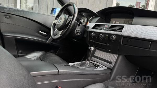 Blue BMW 530 2005 in Riga, with an engine capacity of 3.00 L and mileage of 268 thousand km for 3850 €, photo 11 on AUTOMOTO.COM.LV
