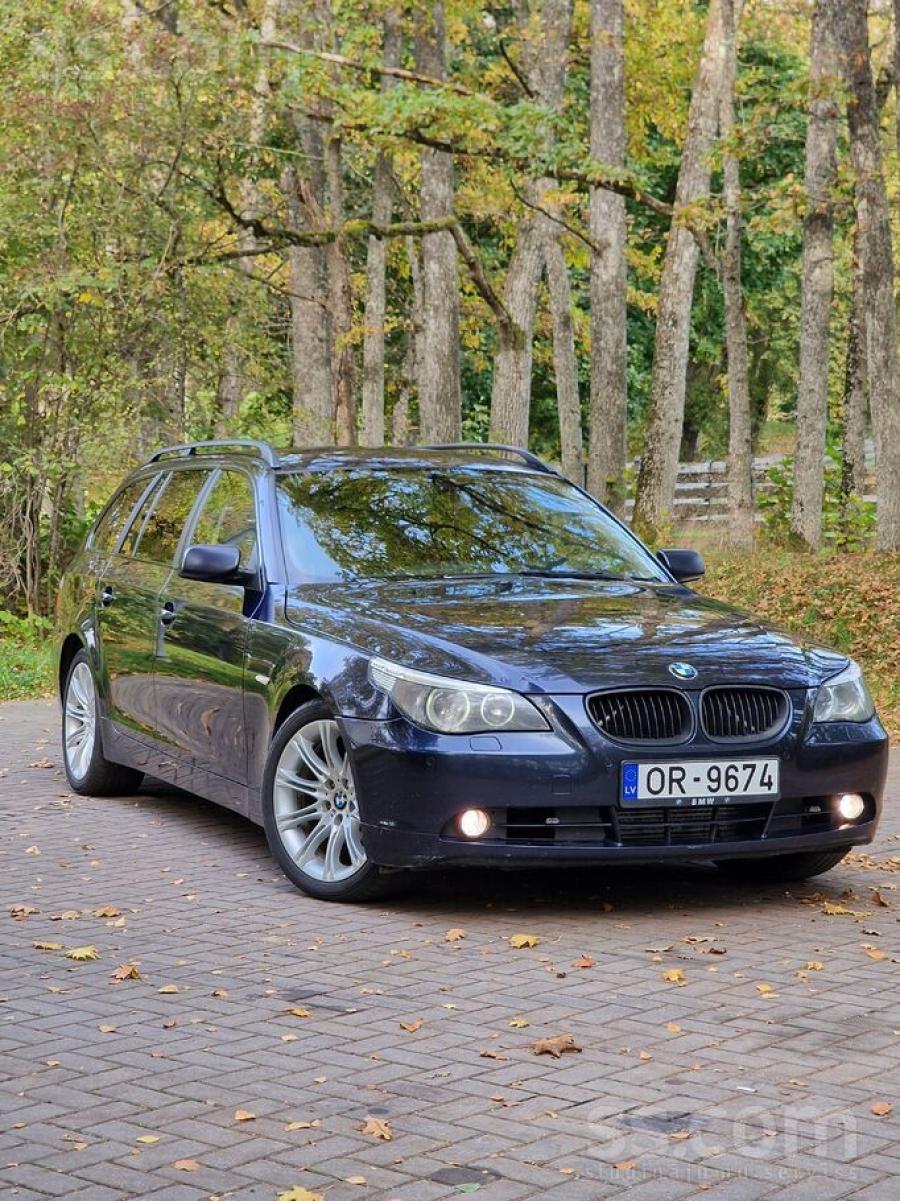 Blue BMW 530 2005 in Riga, with an engine capacity of 3.00 L and mileage of 0 thousand km for 3700 €, photo 4 on AUTOMOTO.COM.LV